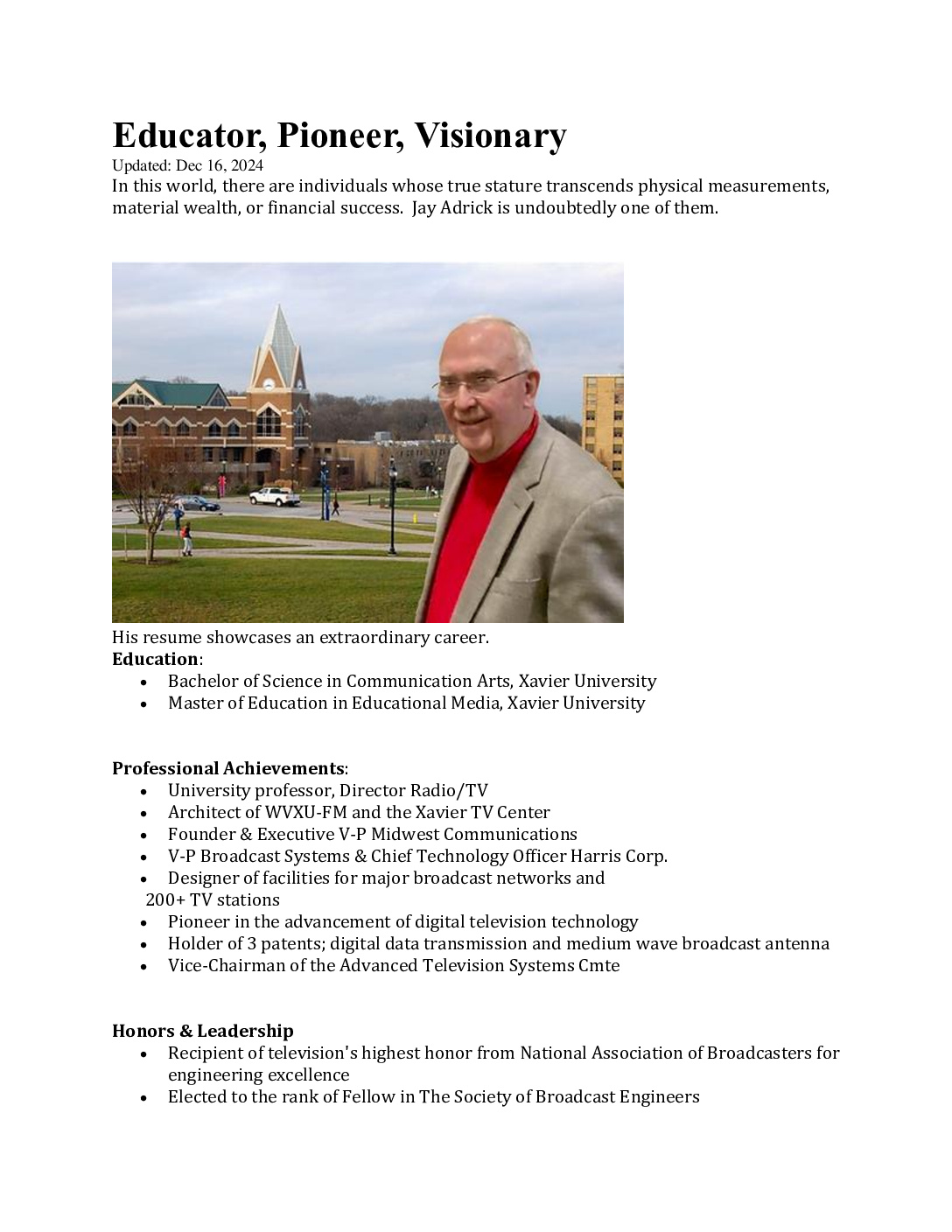 Jay Adrick DIFT Story | National VOA Museum of Broadcasting